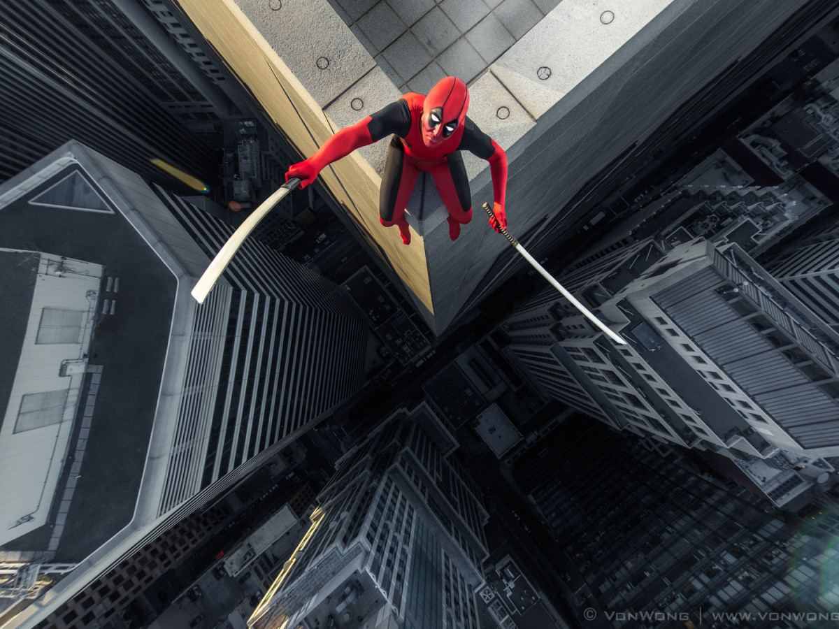 How I Photographed Superheroes on the Edge of a Skyscraper