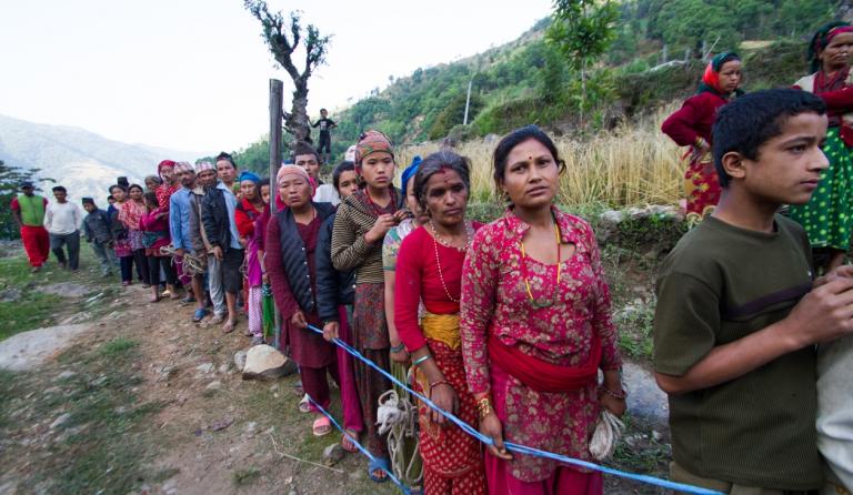 Some aid reaches remote villages in Nepal