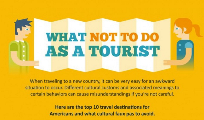 Infographic: What Not to Do as a Tourist