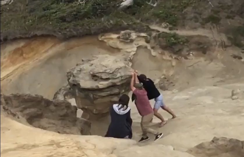 Worst Tourists on Earth Destroy 18 Million-Year-Old Sandstone Formation