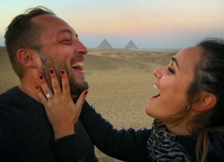 A Couple of World Travelers Get Engaged in Egypt