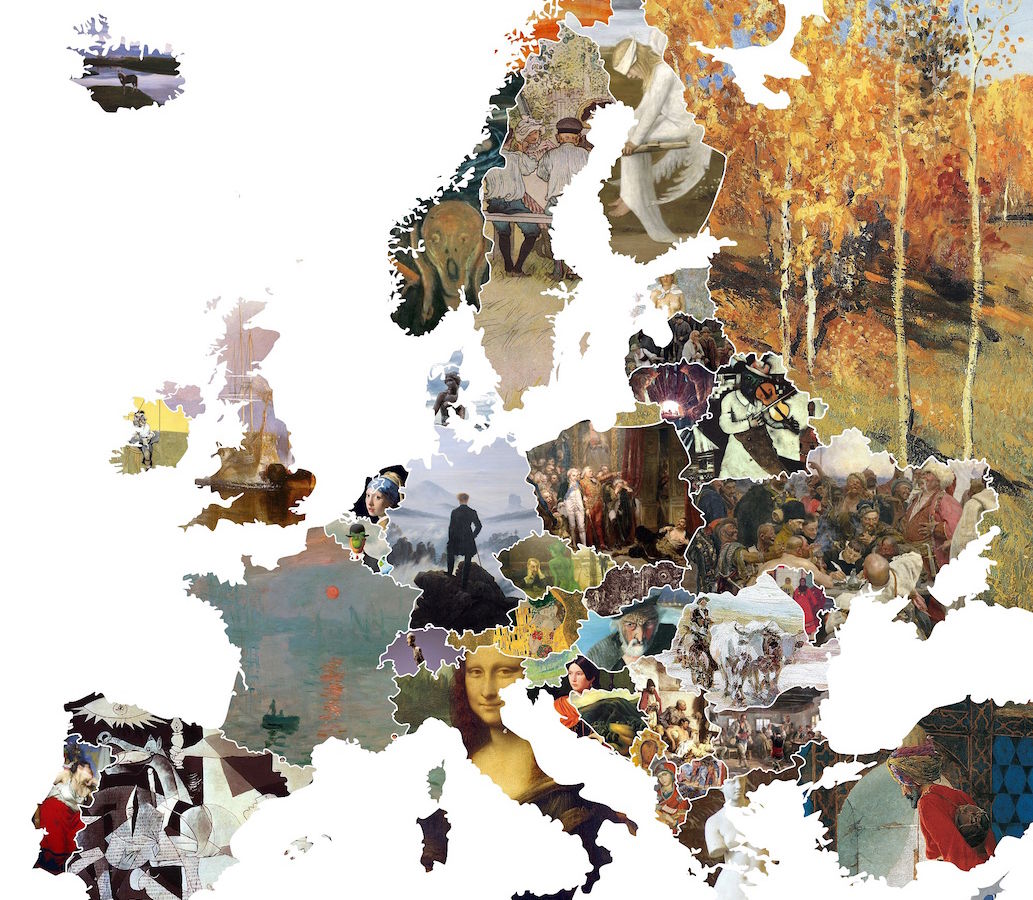 Check Out This Map of Each European Country's Most Famous Artwork