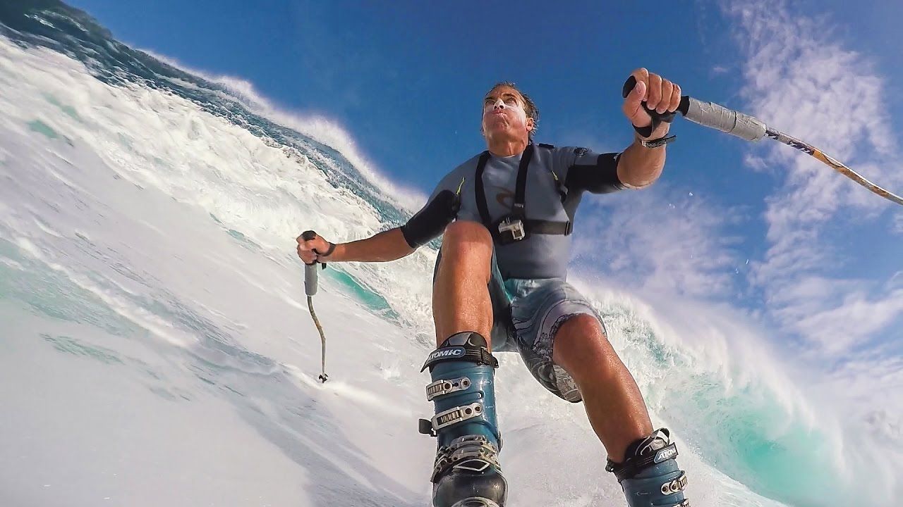 Hawaii's Most Dangerous Waves Conquered by Professional Athlete on Skis