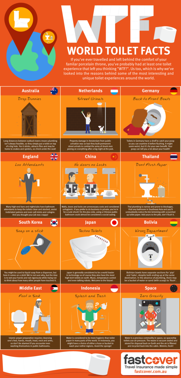 The World's Weirdest Toilets [INFOGRAPHIC]
