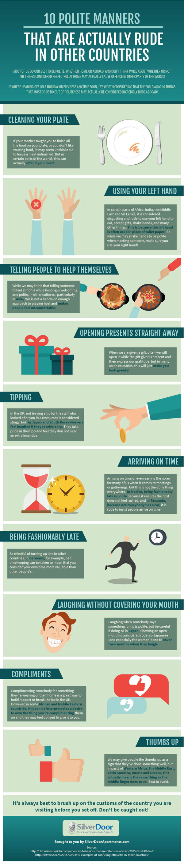 10 Polite Manners That Are Actually Rude in Certain Cultures [INFOGRAPHIC]