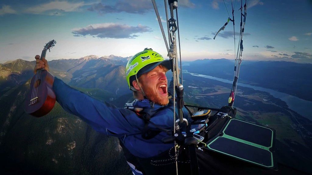 Check Out This New Sport: A Mix of Paragliding and Camping!