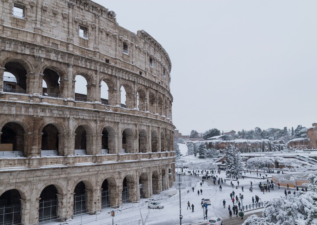 Rome Is Covered in Snow and It Looks Magical