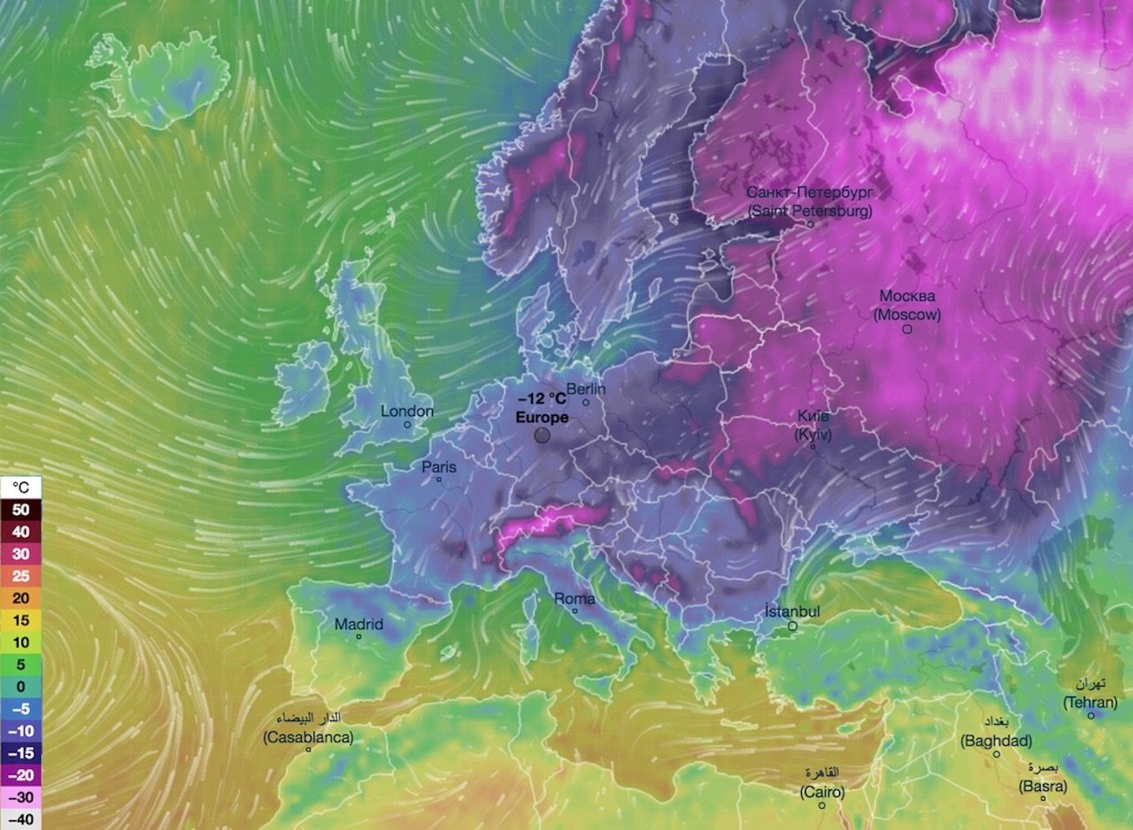 Cold Blast Descends Upon Europe as the Arctic Heats Up