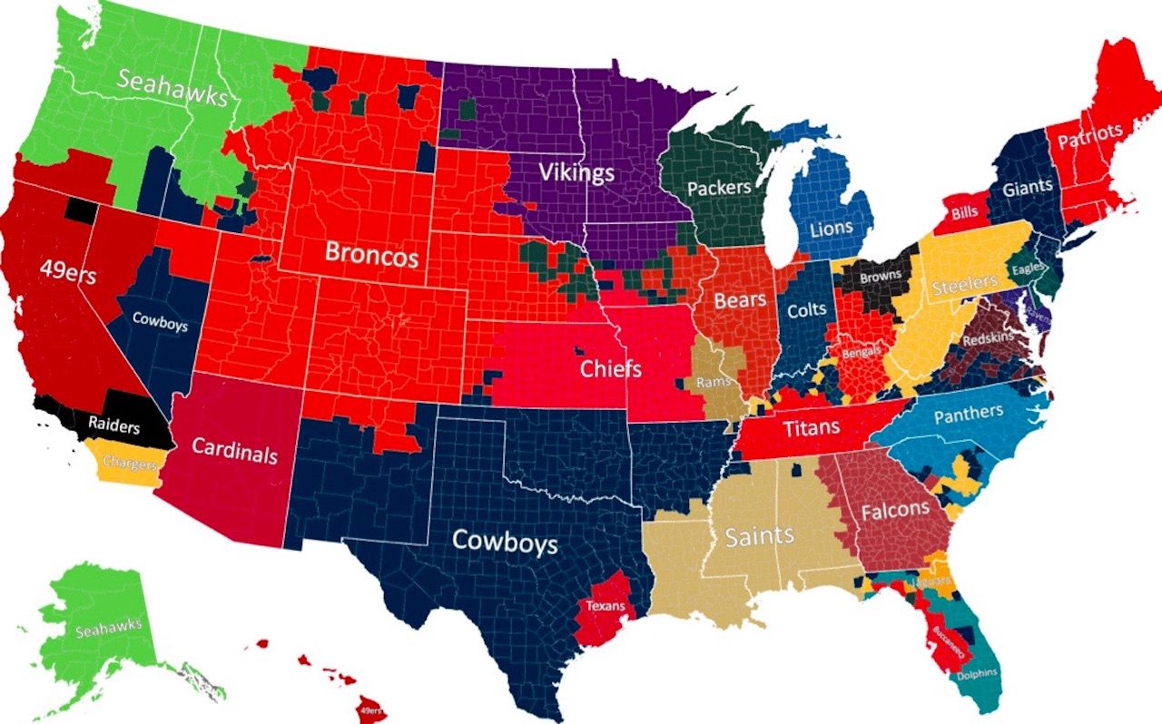 This Is Where You Can Find Your Fellow NFL Team Fans