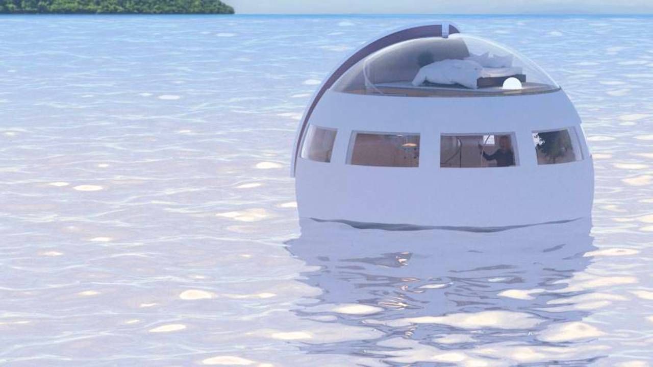 Sleep in This Odd Floating Capsule in Japan and Wake Up on a Desert Island