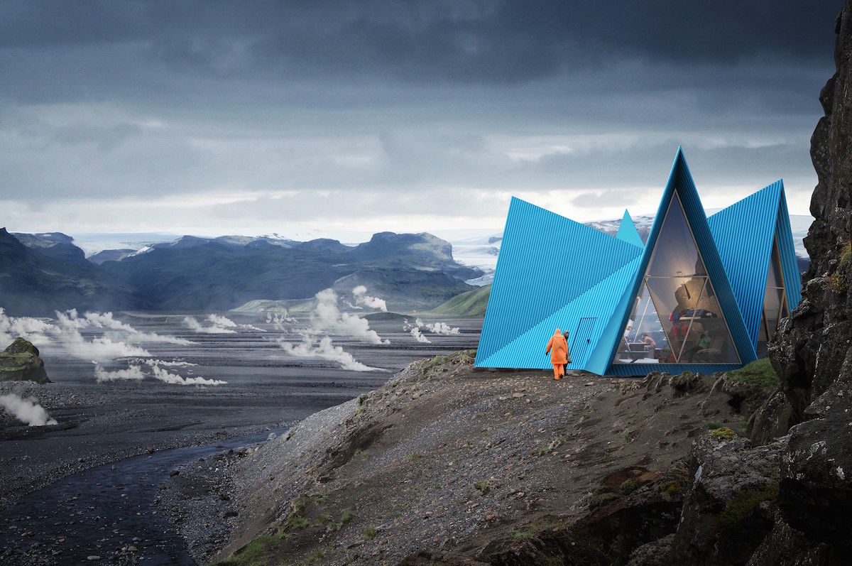 These Geometric Tent-Like Cabins in Iceland Are Insane