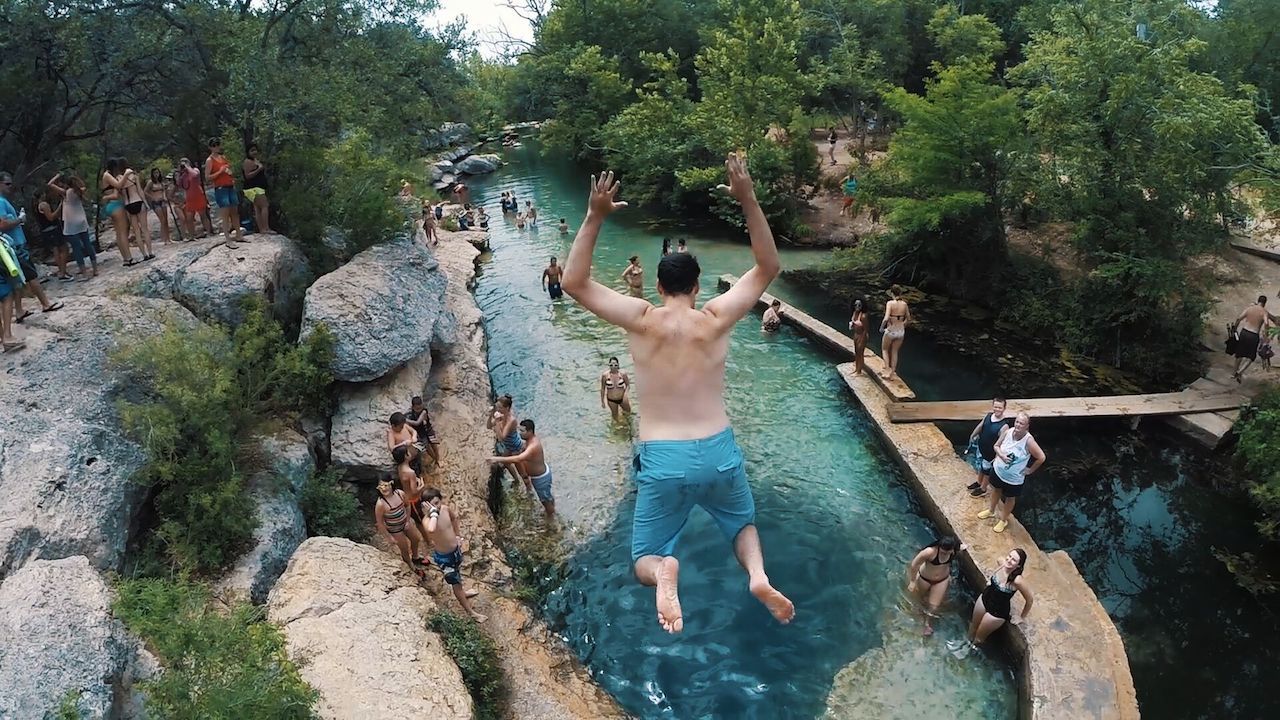 When It's Hot in South Texas, Everyone Goes to Jacob's Well