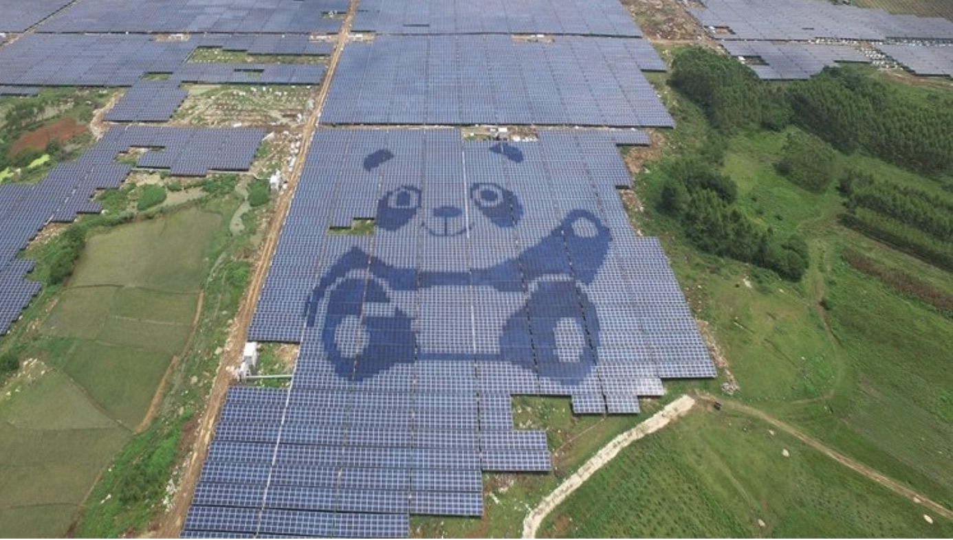 China Is Developing Solar Power Farms and They Are Shaped Like Pandas