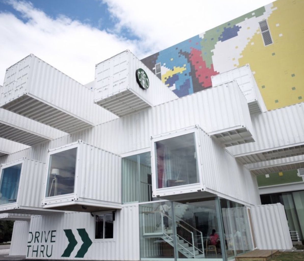 Taiwan Starbucks Is Made Entirely Out of Shipping Containers