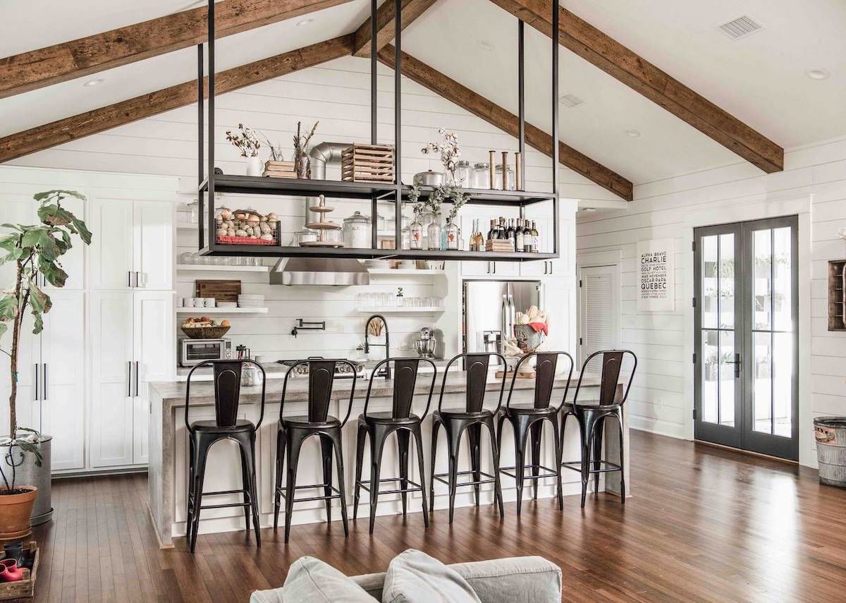 Wood Beams Fixer Upper Our Faux Wood Beams In HGTV's Fixer Upper: Old