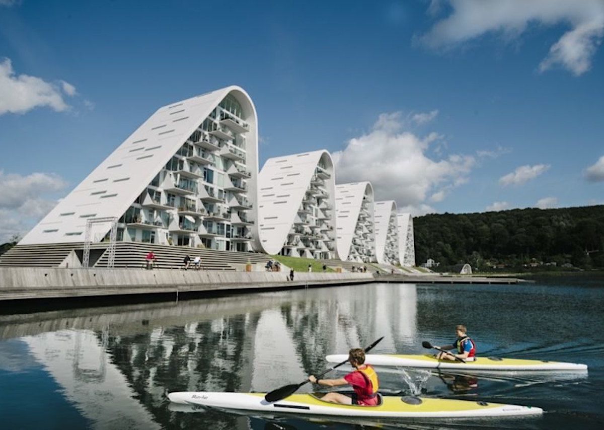 This Wave-Shaped Apartment Building in Denmark Is Out of This World