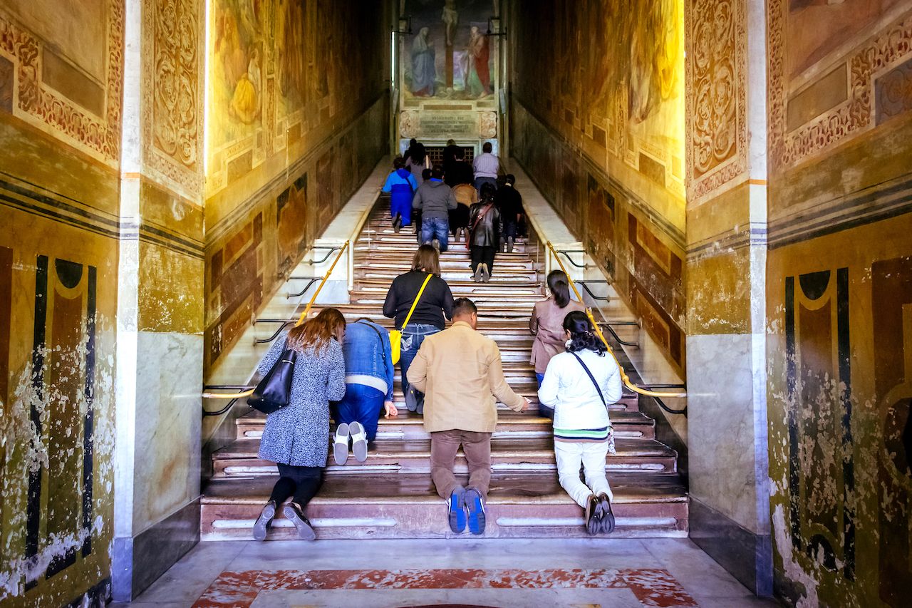 Rome’s Holy Stairs Bared for Pilgrims