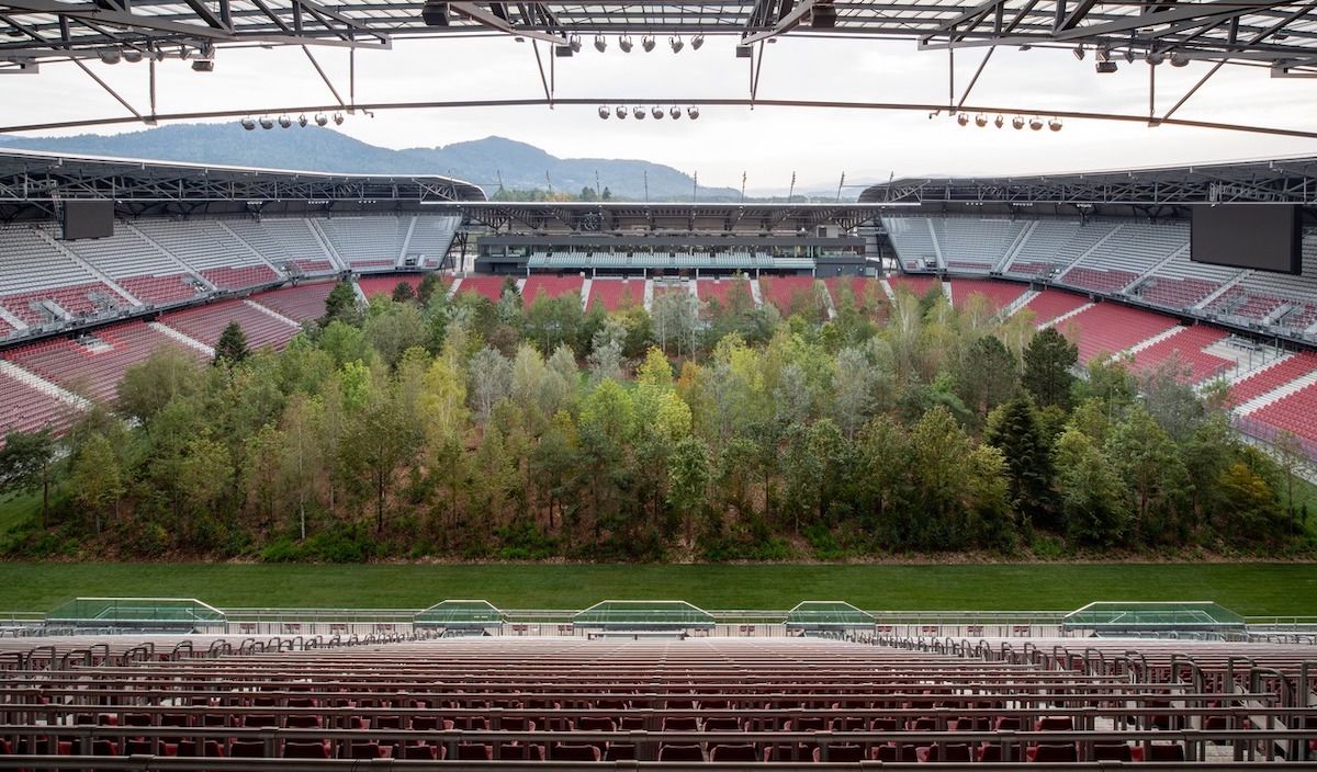 Soccer Stadium Turned Into Massive Forest