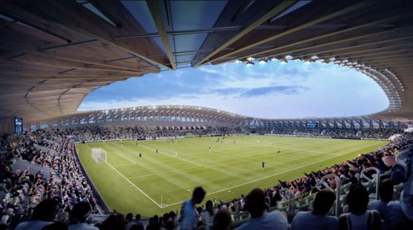 Soccer Stadium Built With Sustainable Timber