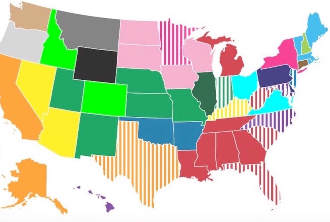 Map of Every US State’s Favorite State
