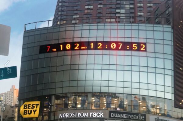 New York City’s Climate Clock Ticking Down to Climate Disaster