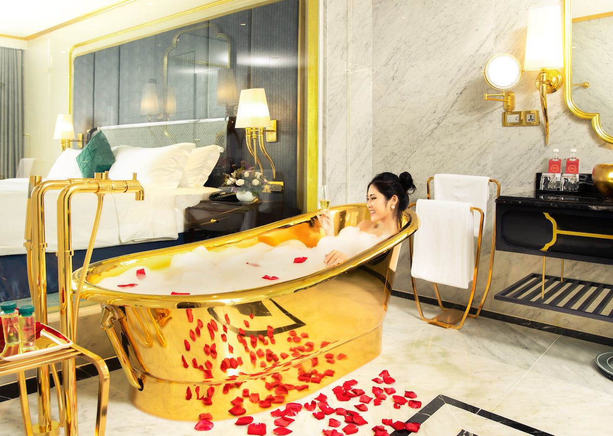 Vietnam’s 24-Karat Gold Hotel The Dolce by Wyndham Hanoi Golden Lake
