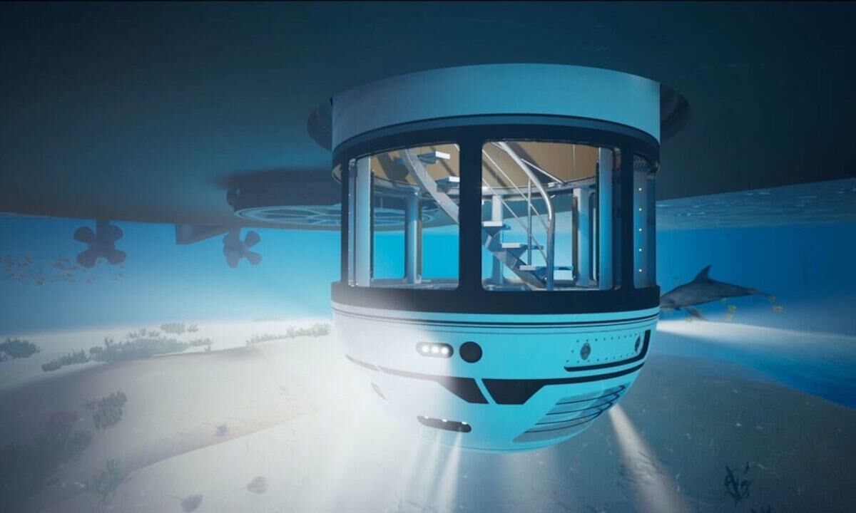 The Hydrosphere Yacht Feature to Transport People Underwater in Minutes