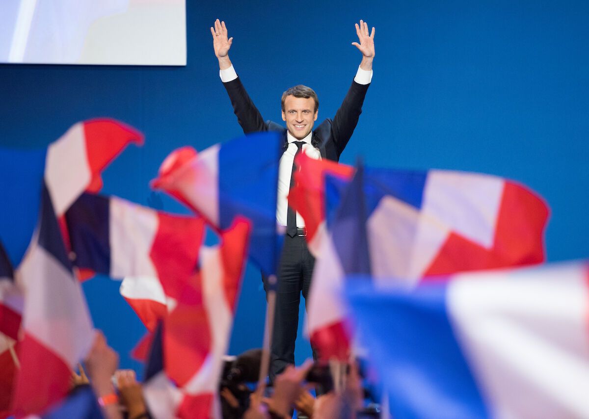 France's President Changes Colors of the French Flag