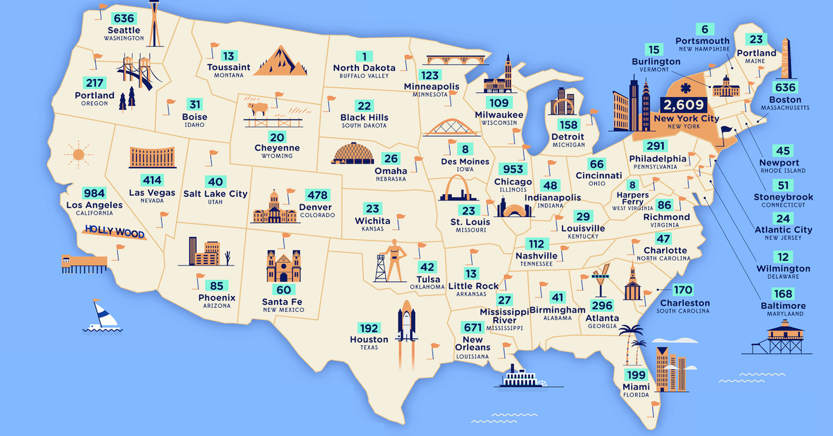 This Interactive Tool Finds the Top Places Books Are Set in the US