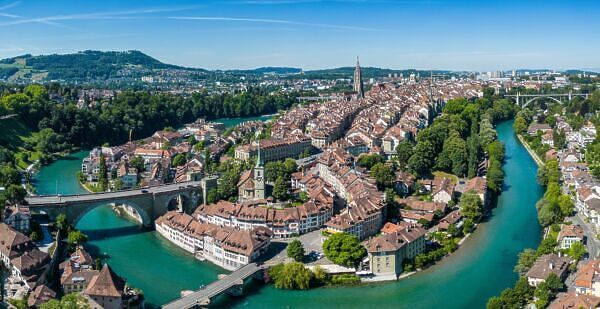 People in Bern, Switzerland, Float Down This River to Commute From Work