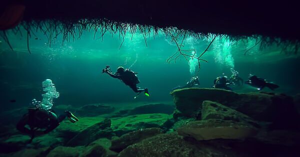What It's Like to Cave Dive in Mexico's Cenotes