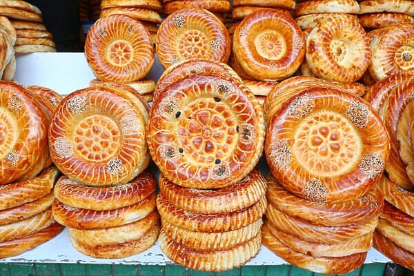 Kazakh Bread: Tohax Is a Beautiful Traditional Round, Flat Bread