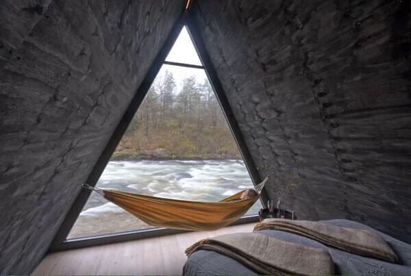 This River Suite in Jølstraholmen, Norway, Is Set by a Rushing River This River Suite in Jølstraholmen, Norway, Is Set by a Rushing River