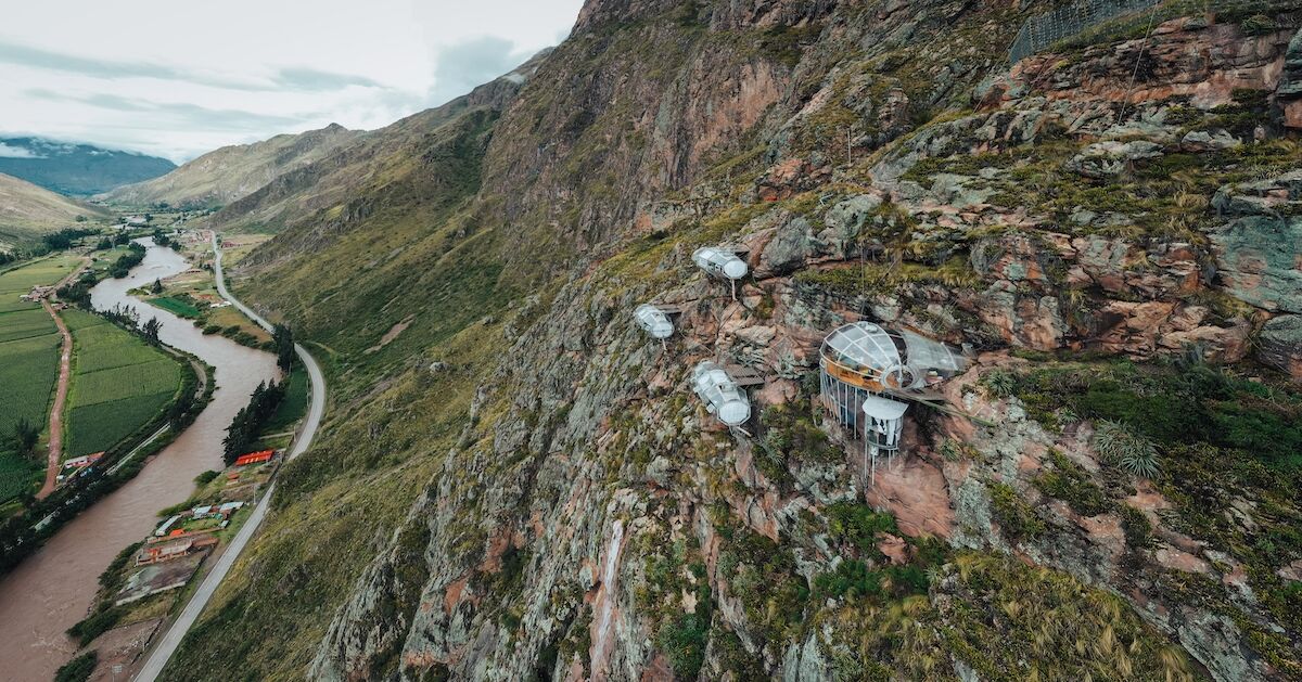 How to Sleep While Hanging Off the Edge of a Cliff in Peru