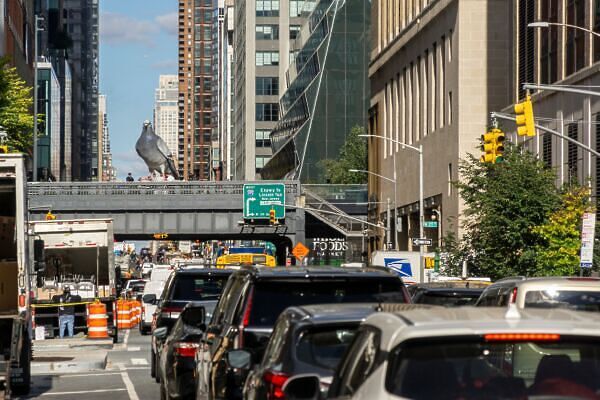There's a Giant Pigeon Sculpture in New York City's High Line