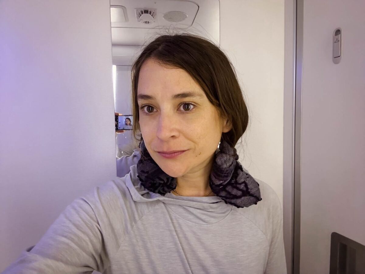 I Tried a Viral Hair Curling Hack on a 12-Hour Flight. Here's How It Went.