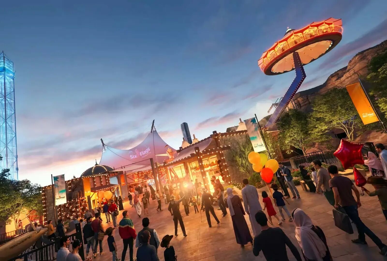 Saudi Arabia’s New Six Flags Park Will Be Home to 5 World Record Rides