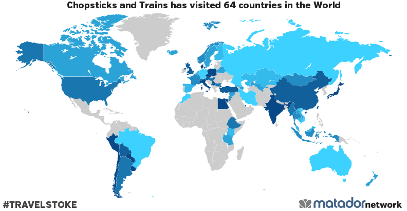 Chopsticks and Trains's Travel Map - Matador Network