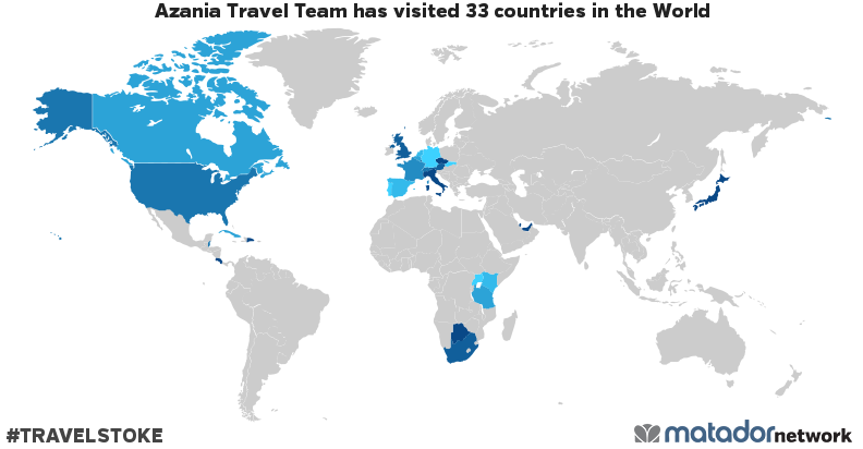 Azania Travel Team's Travel Map - Matador Network